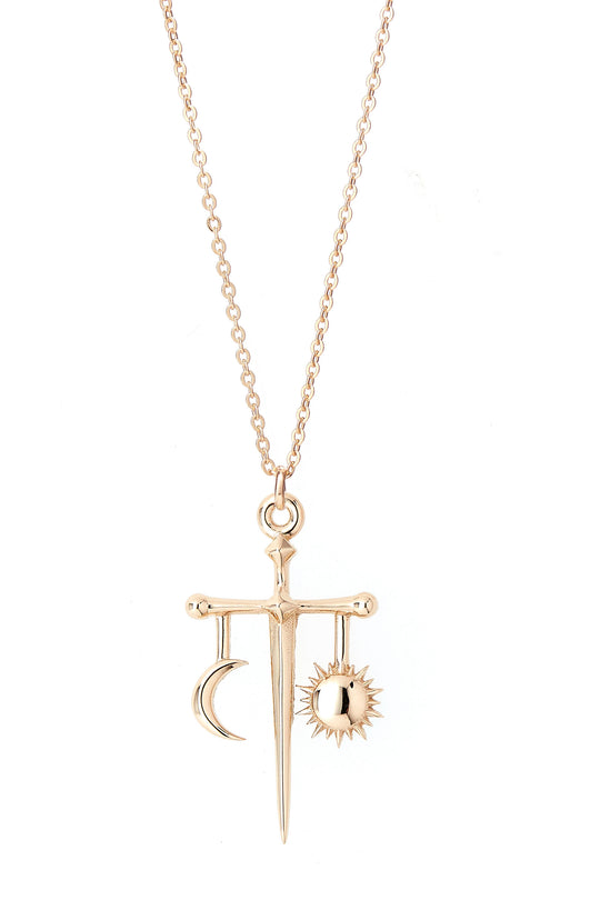 SUN & MOON BALANCE PENDANT – Talon jewelry