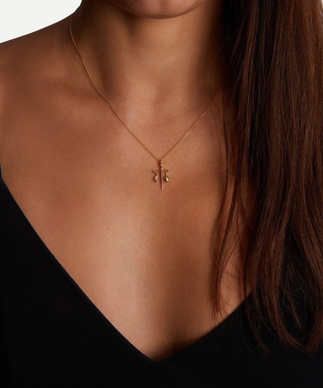 SUN & MOON BALANCE PENDANT – Talon jewelry