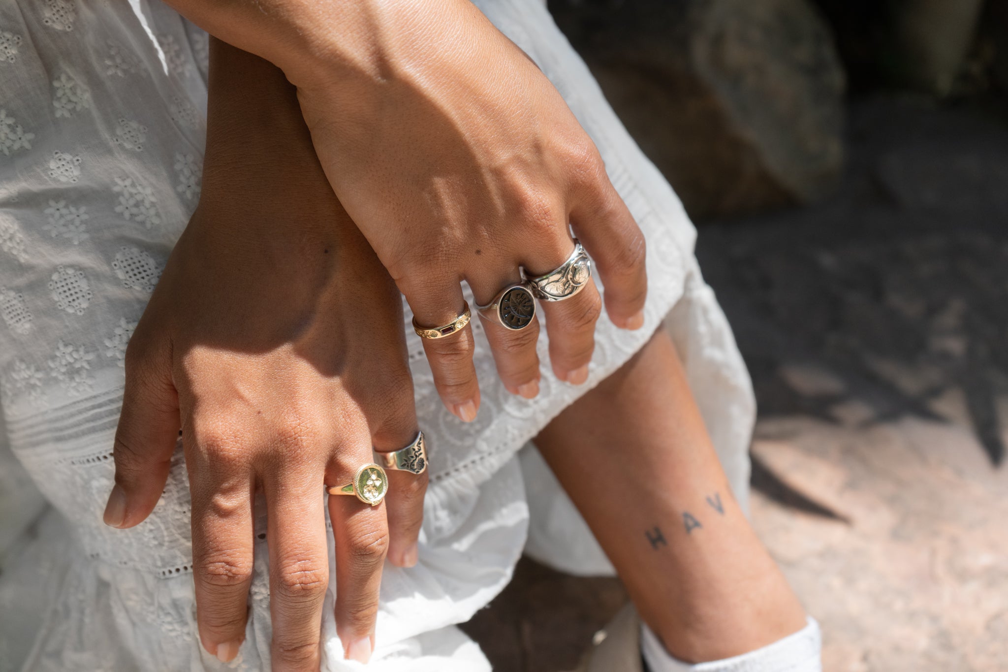 DOUBLE ROSE VINE BAND – Talon jewelry